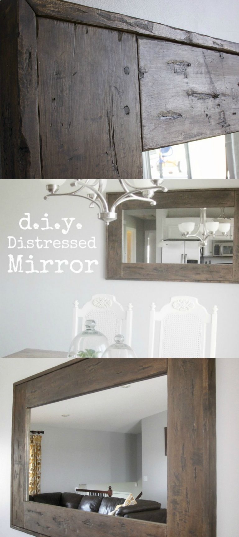 DIY Distressed Mirror - U Create