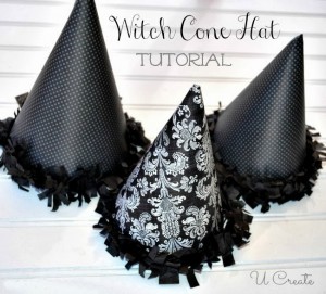 Party Favor: Witch Hat Cones {free template} - U Create