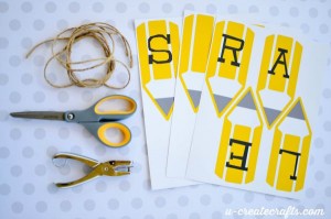 Free Printable Back to School Pencil Banner - U Create