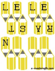 Free Printable Back to School Pencil Banner - U Create