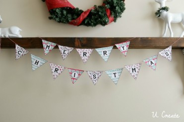 Merry Christmas Coloring Banner - U Create