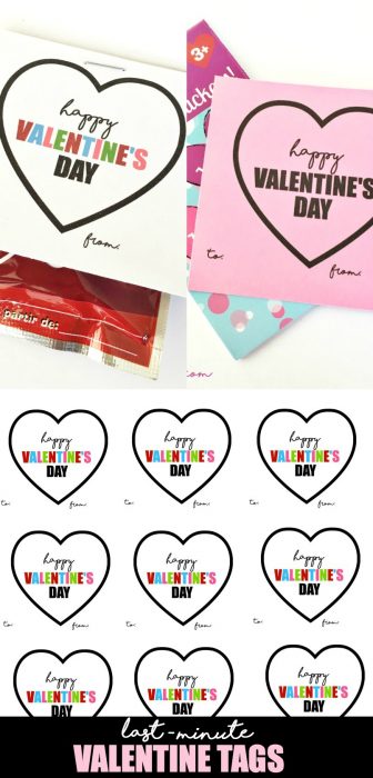 Last-Minute Classroom Valentine Tags - U Create