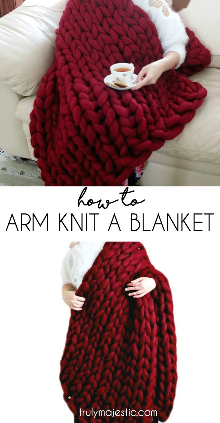 How to Arm Knit a Blanket