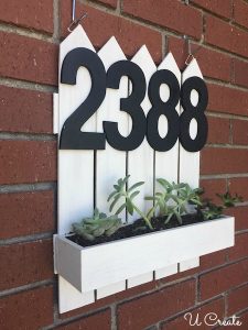 DIY Address Planter - U Create