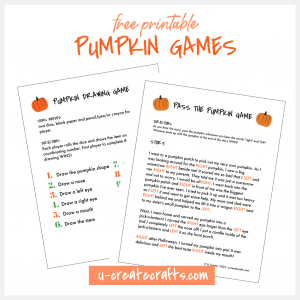 Free Printable Pumpkin Games - U Create