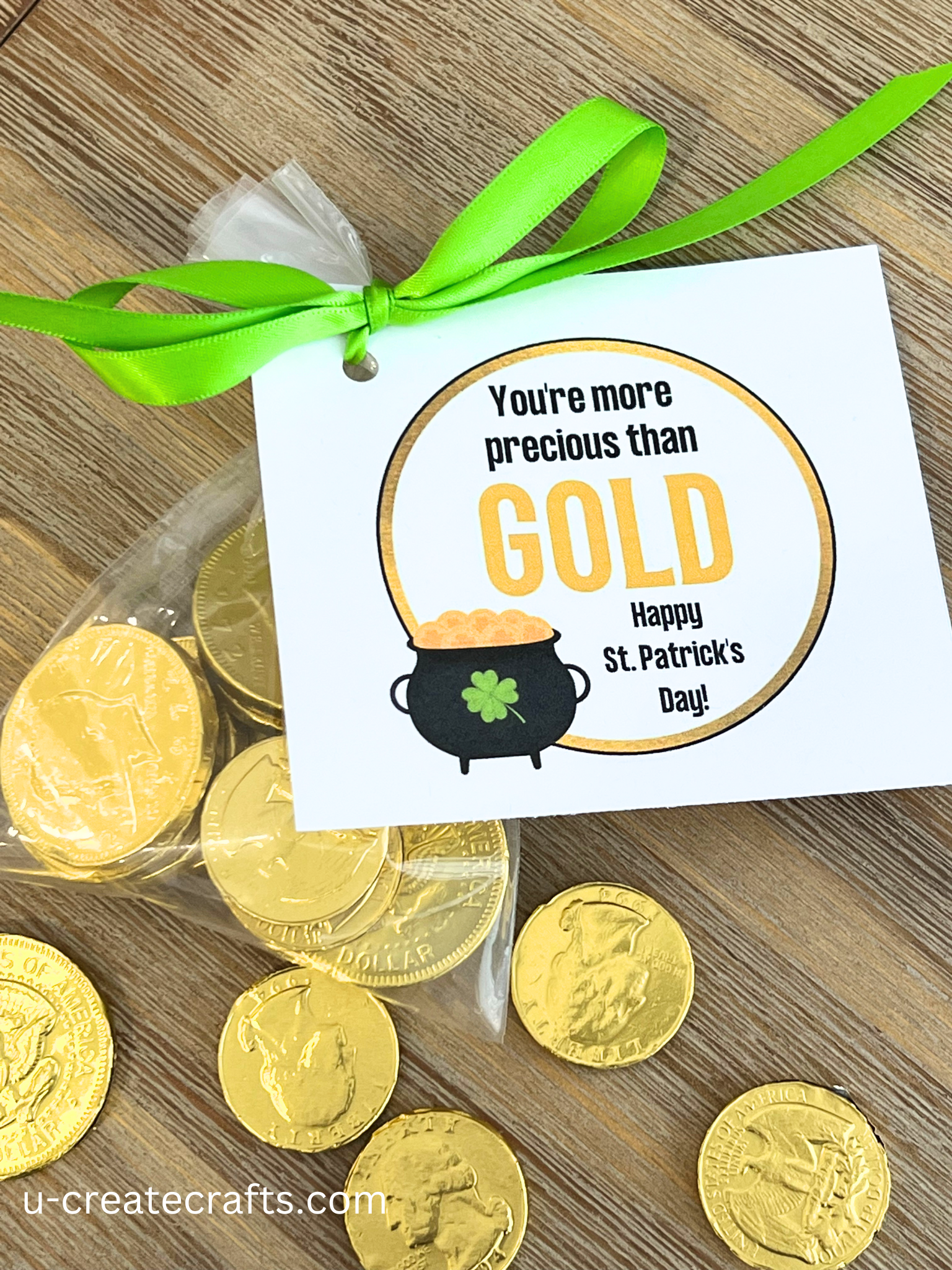 St. Patrick's Day GOLD Printable - U Create