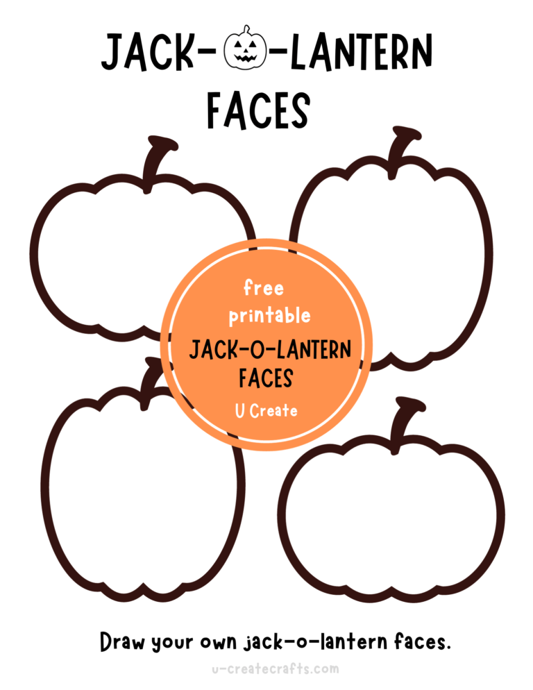 Blank Pumpkin Faces Printable