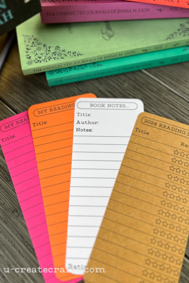 Reading Tracker Bookmarks - U Create