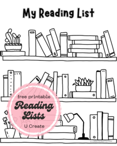 Color Your Reading Journey: Free Printable Reading Tracker Pages - U Create