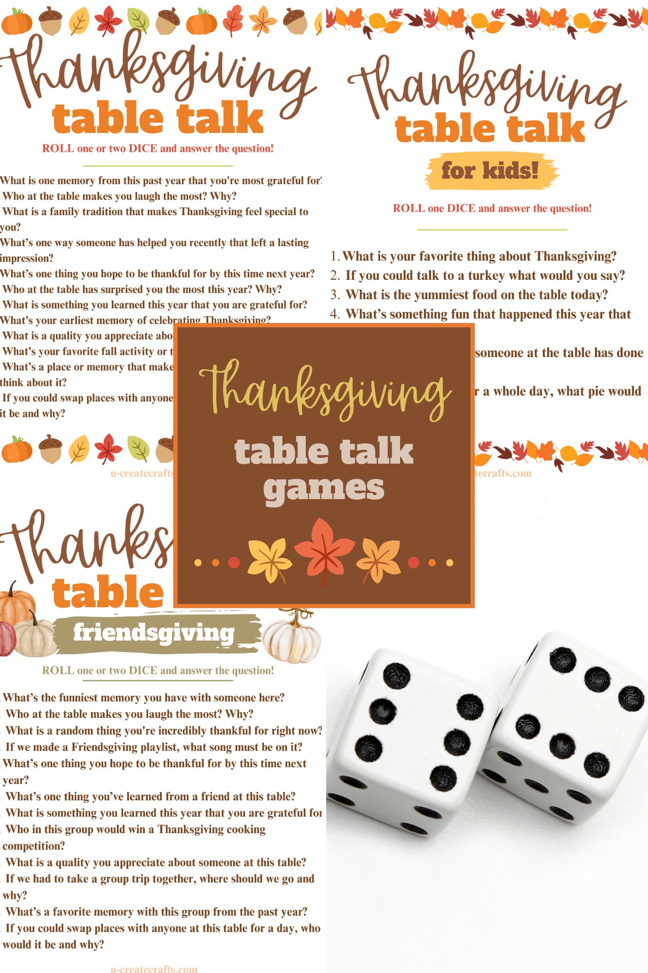 Thanksgiving Table Talk: A Fun and Engaging Question Game for All Ages ...