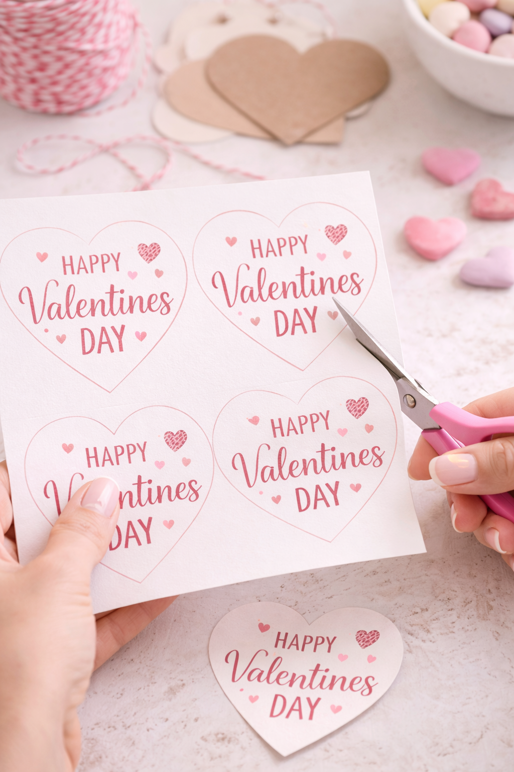 DIY Valentine Mason Jar Gift with Free Printable Tag - U Create